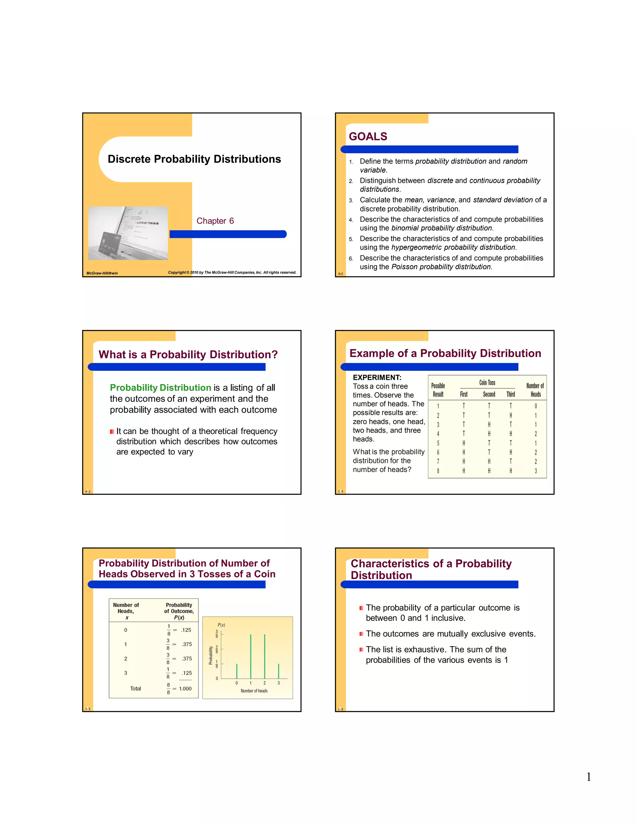 Discrete Probability Distributions. | PDF | Business Accounting & Finance | Business