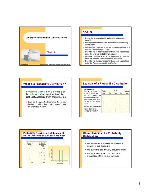 Discrete Probability Distributions. | PDF