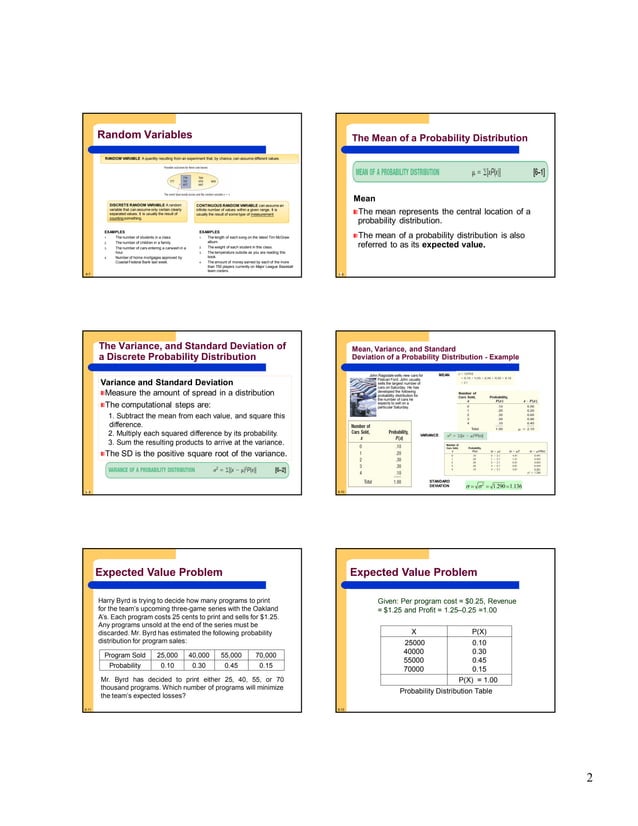Discrete Probability Distributions. | PDF