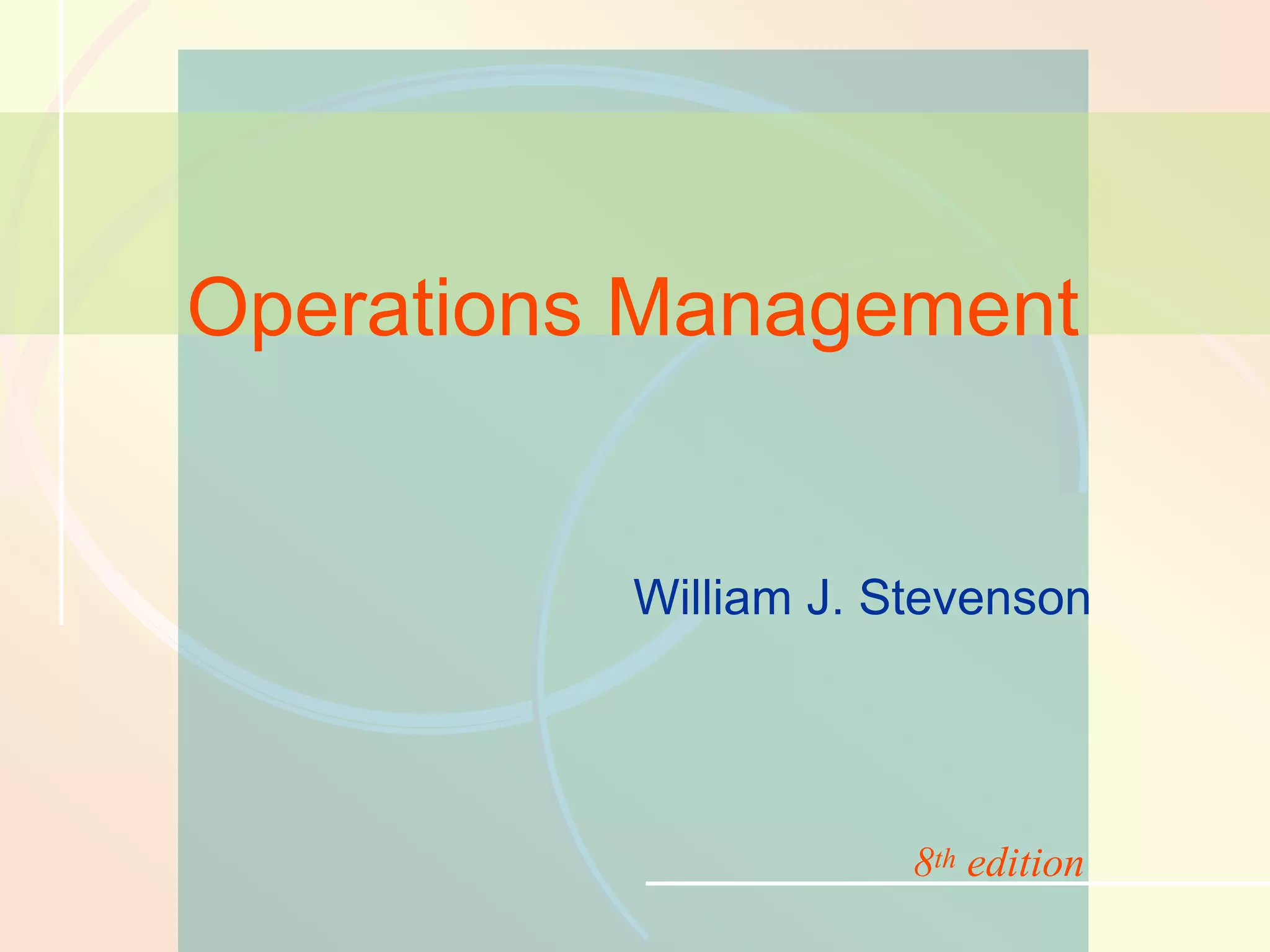 Project Operation Management | PPT