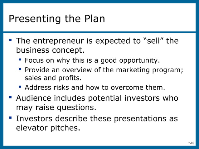 Entrepreneurship Chap 7 | PPT