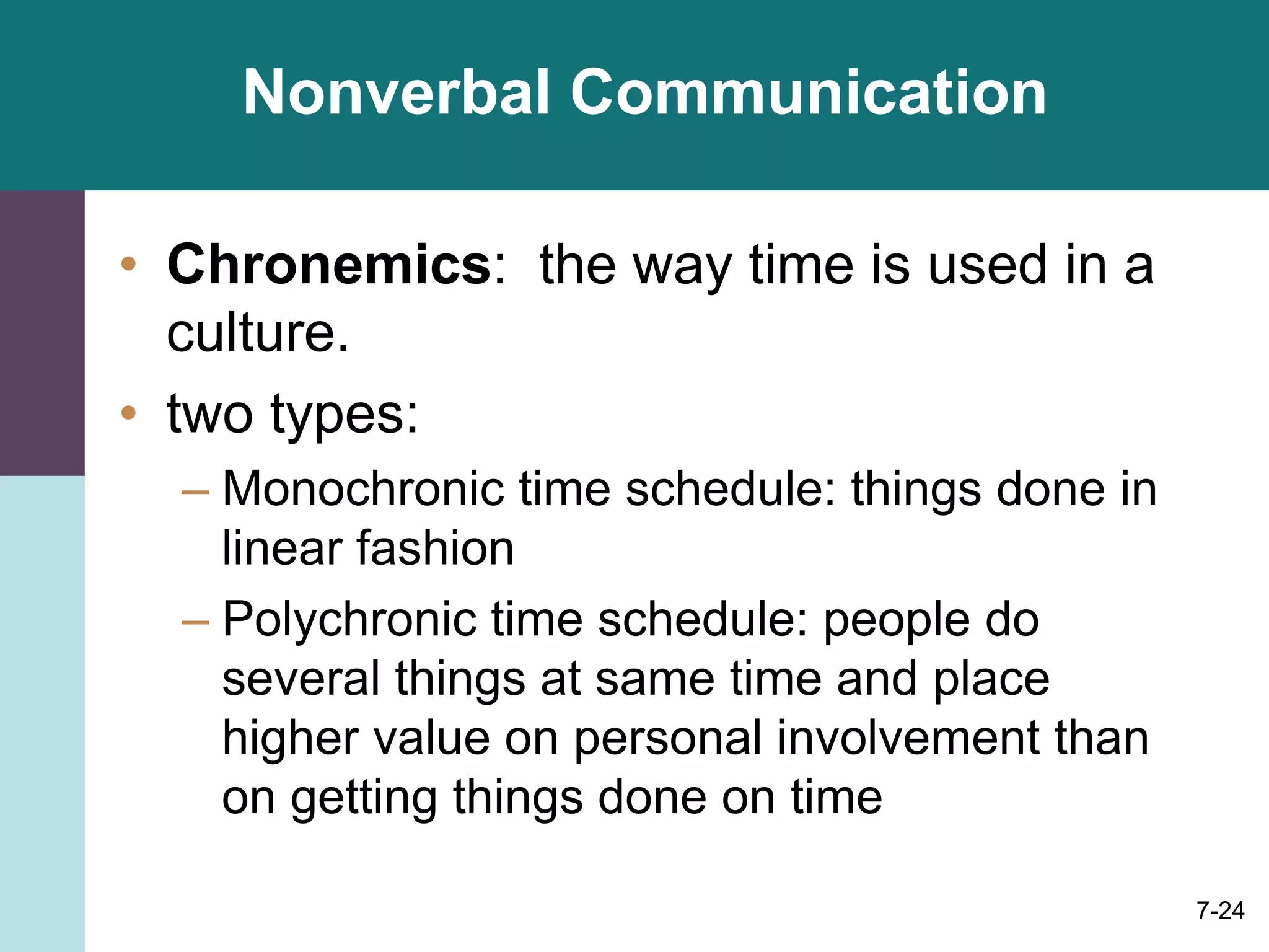 CH 7 CROSS-CULTURAL COMMUNICATION AND NEGOTIATION | PPT