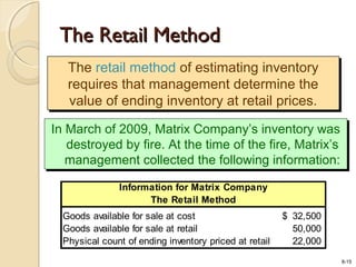 Inventories and the Cost of Goods Sold | PPT