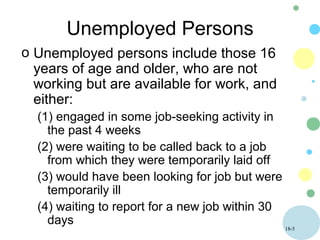 Employment and Unemployment | PPT