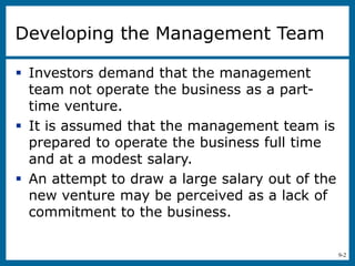 Chap009 The organizational plan Presentation slides.ppt