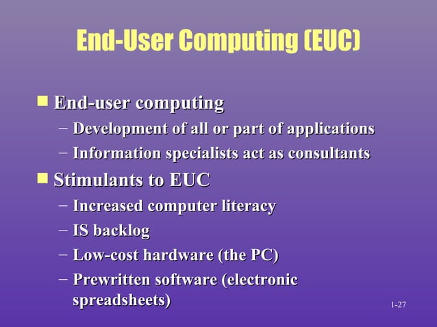 Introduction To The Computer Based Information System Ppt