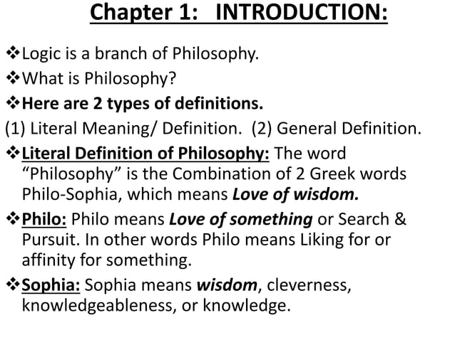 Introduction to Logic | PPTX