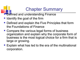 Chap01 introduction to finance | PPT