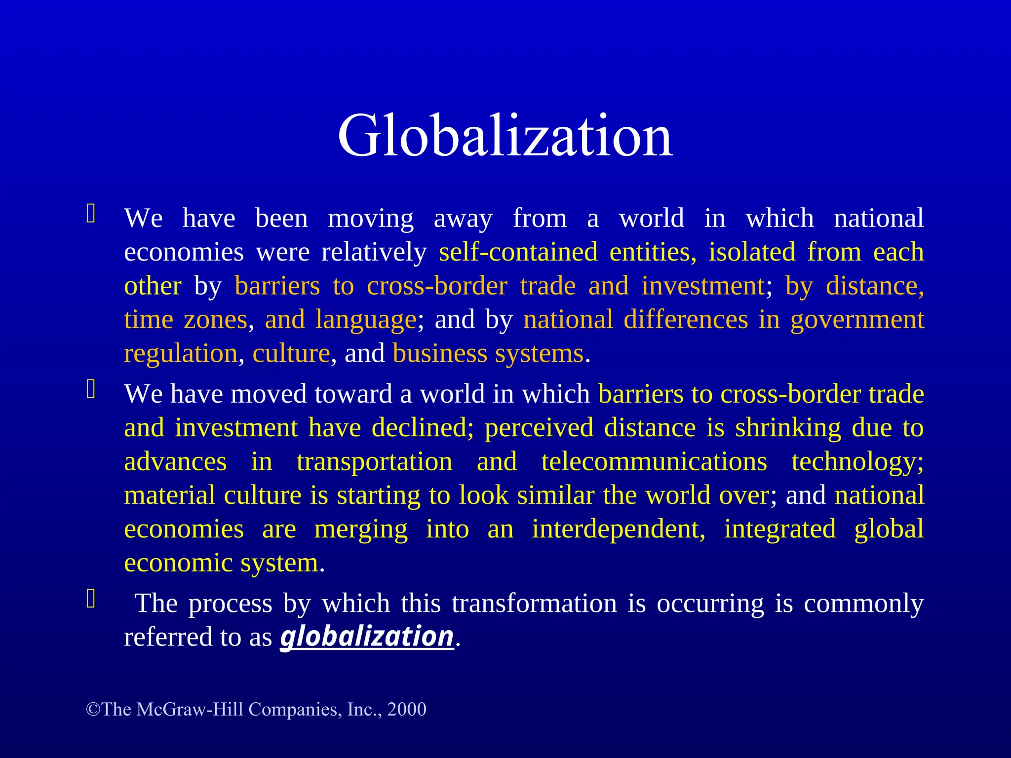 Chap01 Globalization and its impacts in international business | PPT