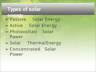 chap 01- solar detailed study analysation | PPTX