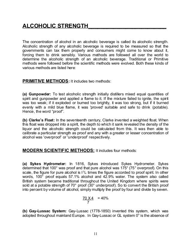 ALCOHOL INTRODUCTION