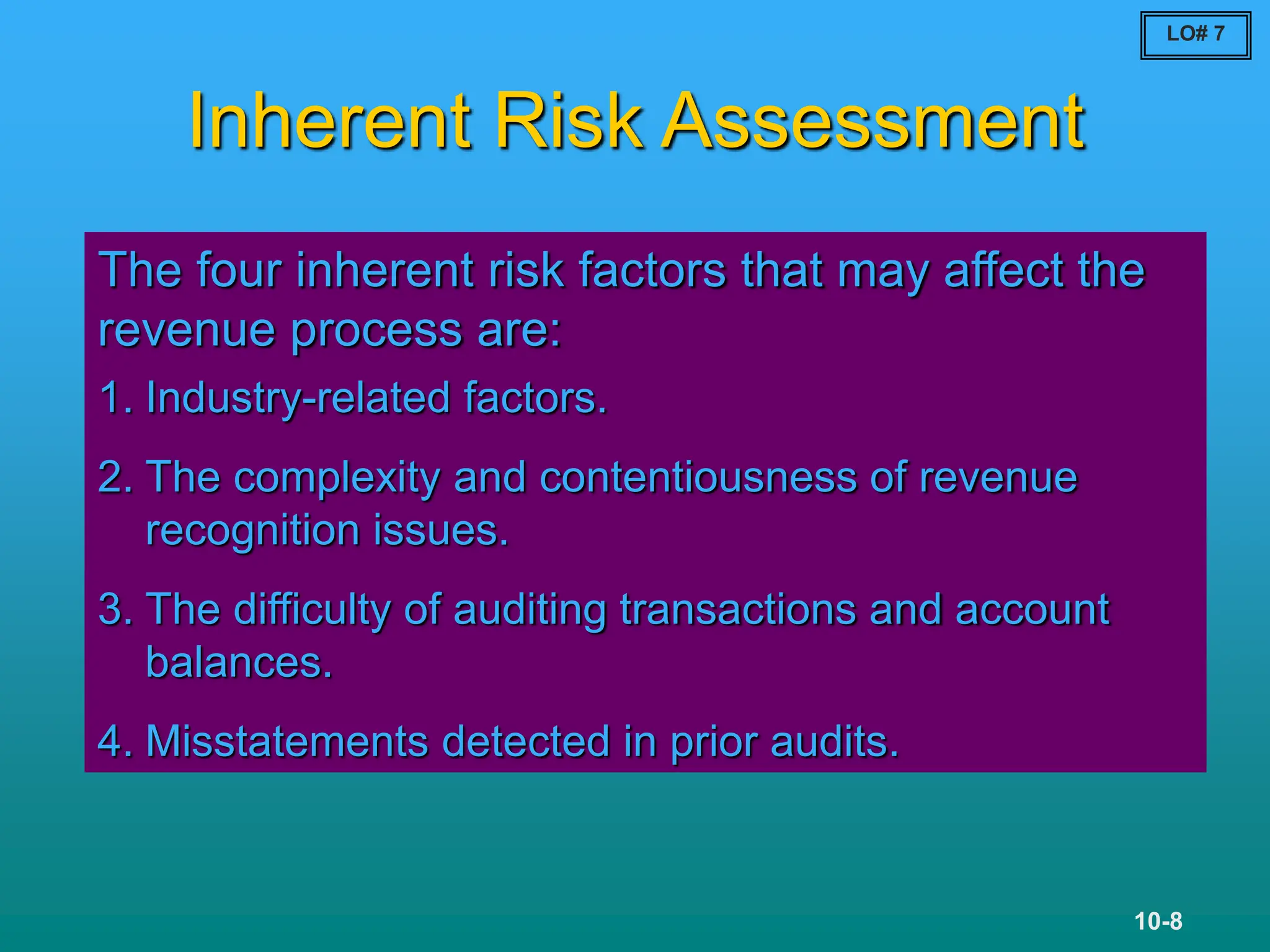 Introduction to auditing the revenue process | PPT