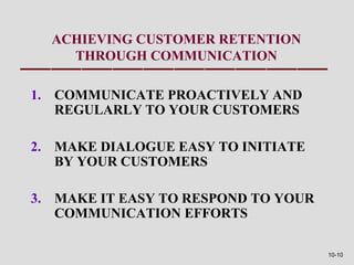 Chap010 creating customer dialogue | PPT