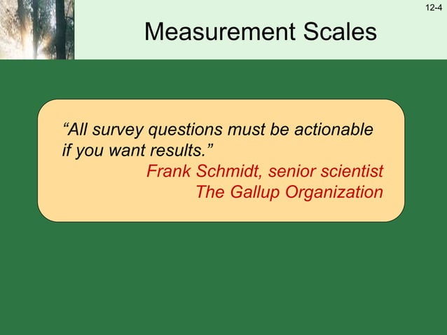 Measurement scales | PPT