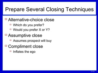 Chapter 13 Closing the Call | PPT