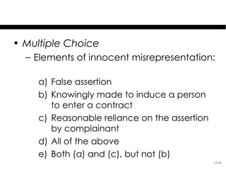 Chapter 13 – Reality of Consent | PPT