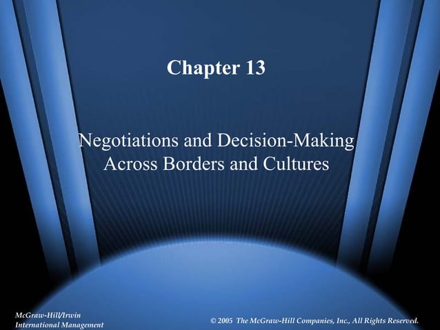Chap013 cross cultural negotiation 2 | PPT