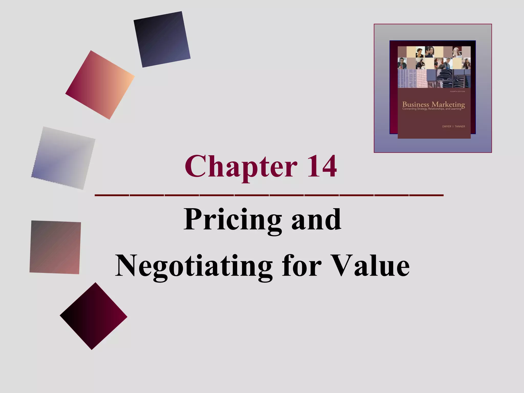 Chap014 pricing and negotiating for value | PPT