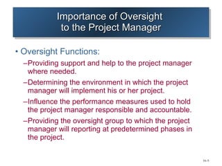 Chap016-Oversight | PPT
