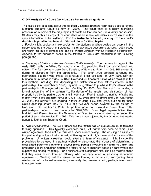 solusi manual advanced acc zy Chap016 | DOC