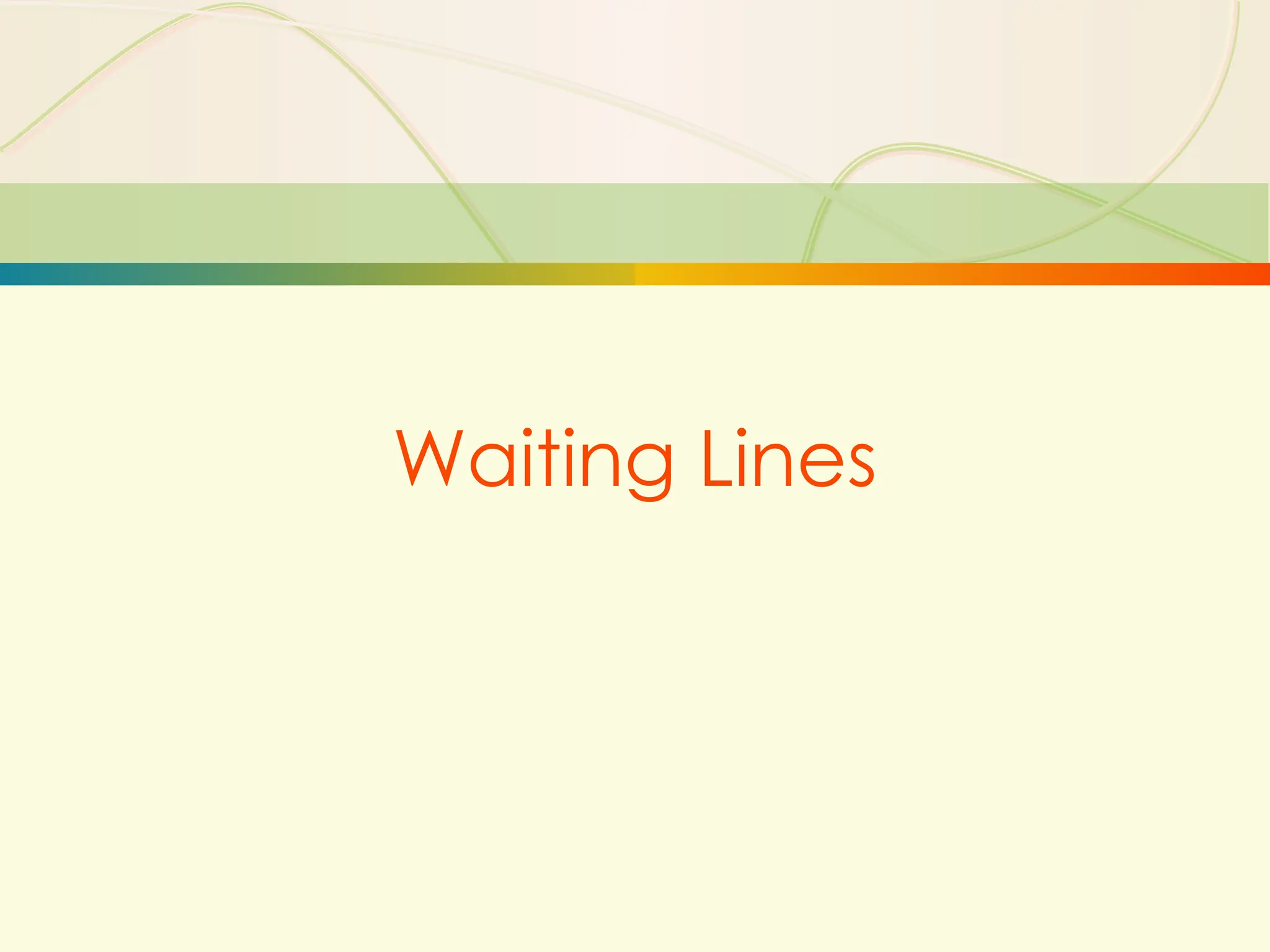Chap018_Waiting Lines Queuing Theory Models | PPT