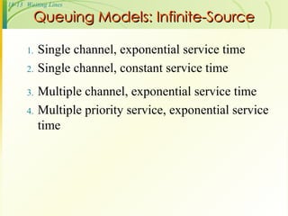 Chap018_Waiting Lines Queuing Theory Models | PPT