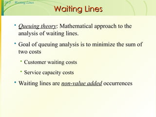 Chap018_Waiting Lines Queuing Theory Models | PPT