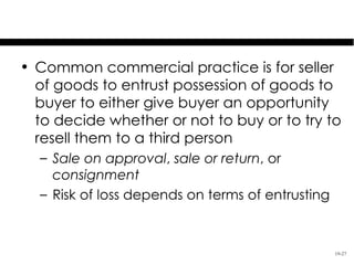 Chapter 19 – Formation of Terms of Sales Contracts | PPT