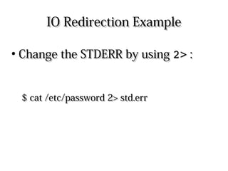 Linux fundamental - Chap 01 io | PDF