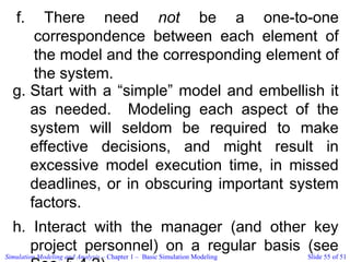 Steps in simulation, advantages and disadvantages, system and its ...