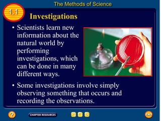 Glencoe Physical Science Chapter 1, Scientific Method, Graphing, Nature ...