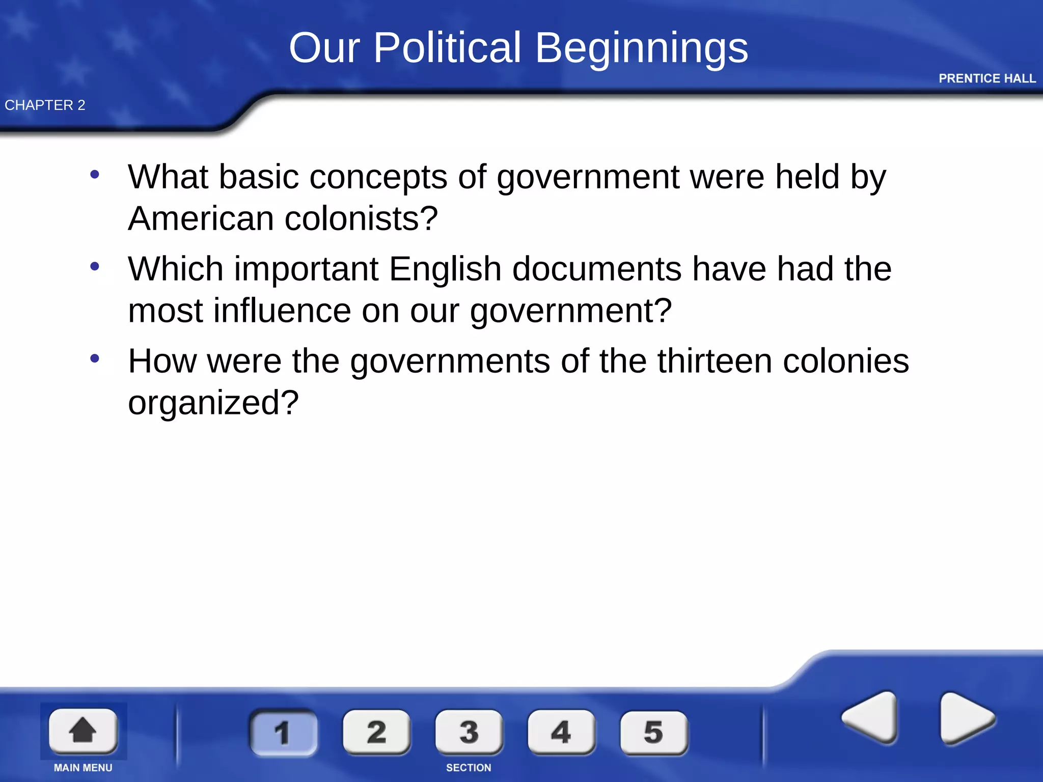 Origins of American Government | PPT