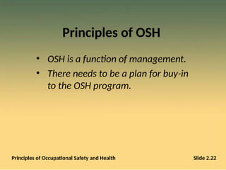Principles of Health and Safety CHAPTER 2 | PPT