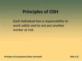 Principles of Health and Safety CHAPTER 2 | PPT