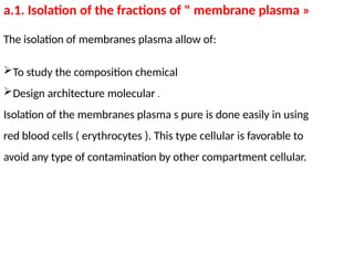 chap 02.(Les membranes biologiques) pptx | PPTX
