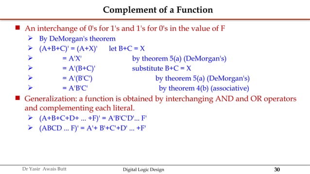 Digital Logic Design presentation Boolean Algebra and Logic Gates.pptx