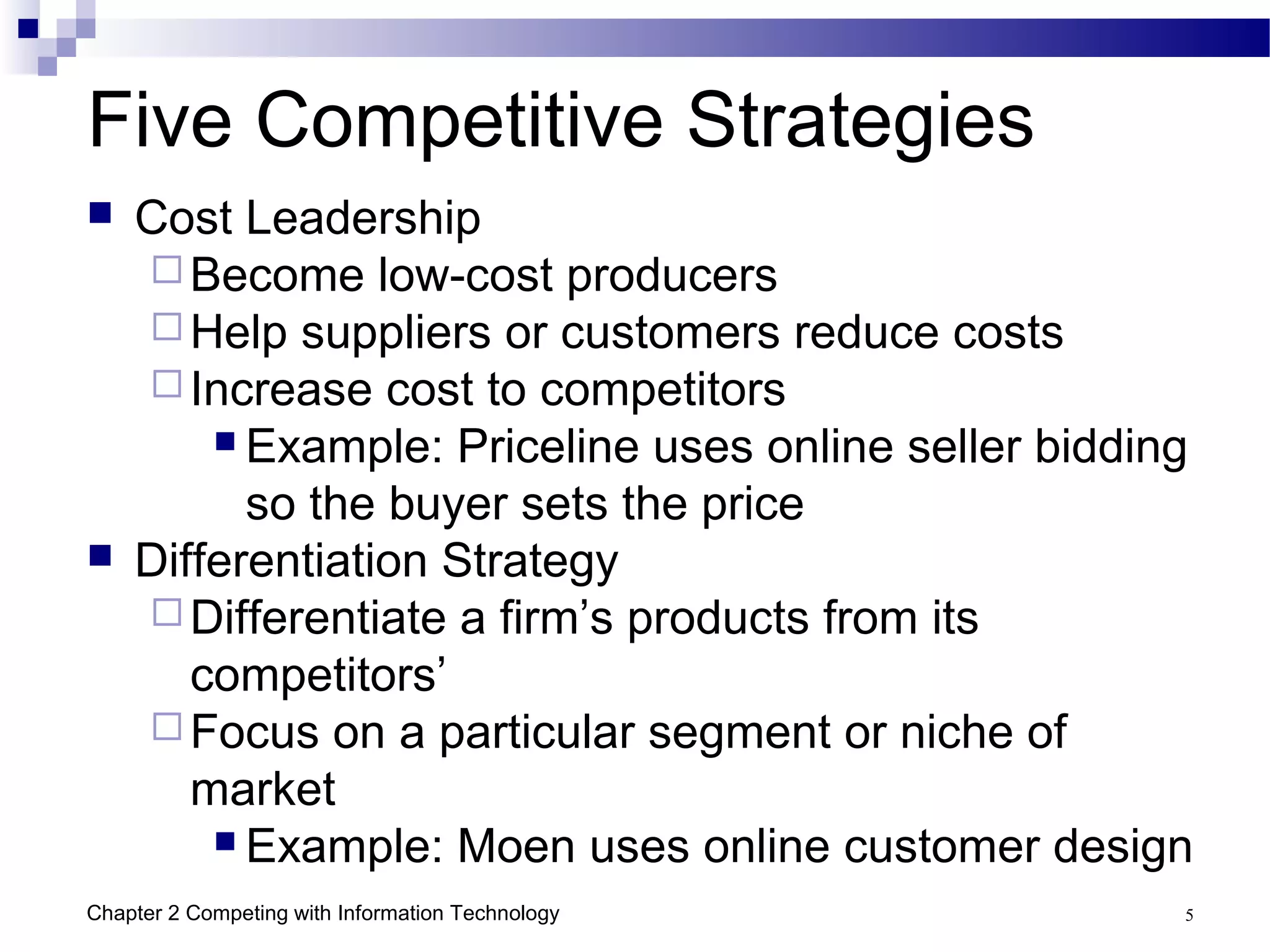Chap02 Competing with Information Technology | PPT