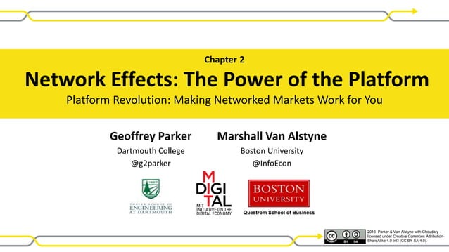 Platform Revolution - Ch 02 Network Effects: Power of the Platform | PPTX