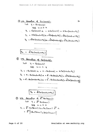 Chap02 solutions-ex-2-5-calculus | PDF