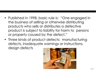 Chapter 20 – Product Liability | PPT