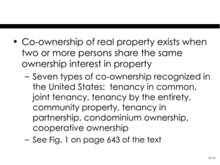 Chapter 24 – Real Property | PPT