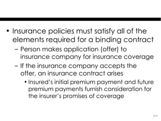 Chapter 27 – Insurance Law | PPT