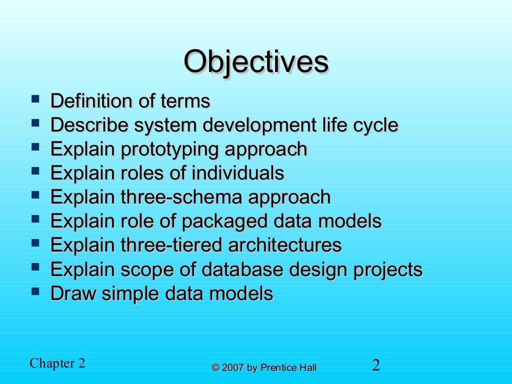 Chap02 The Database Development Process