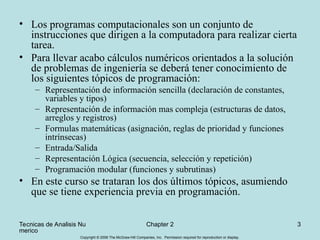 Introducción a la estructura de la programación por computadora | PPT