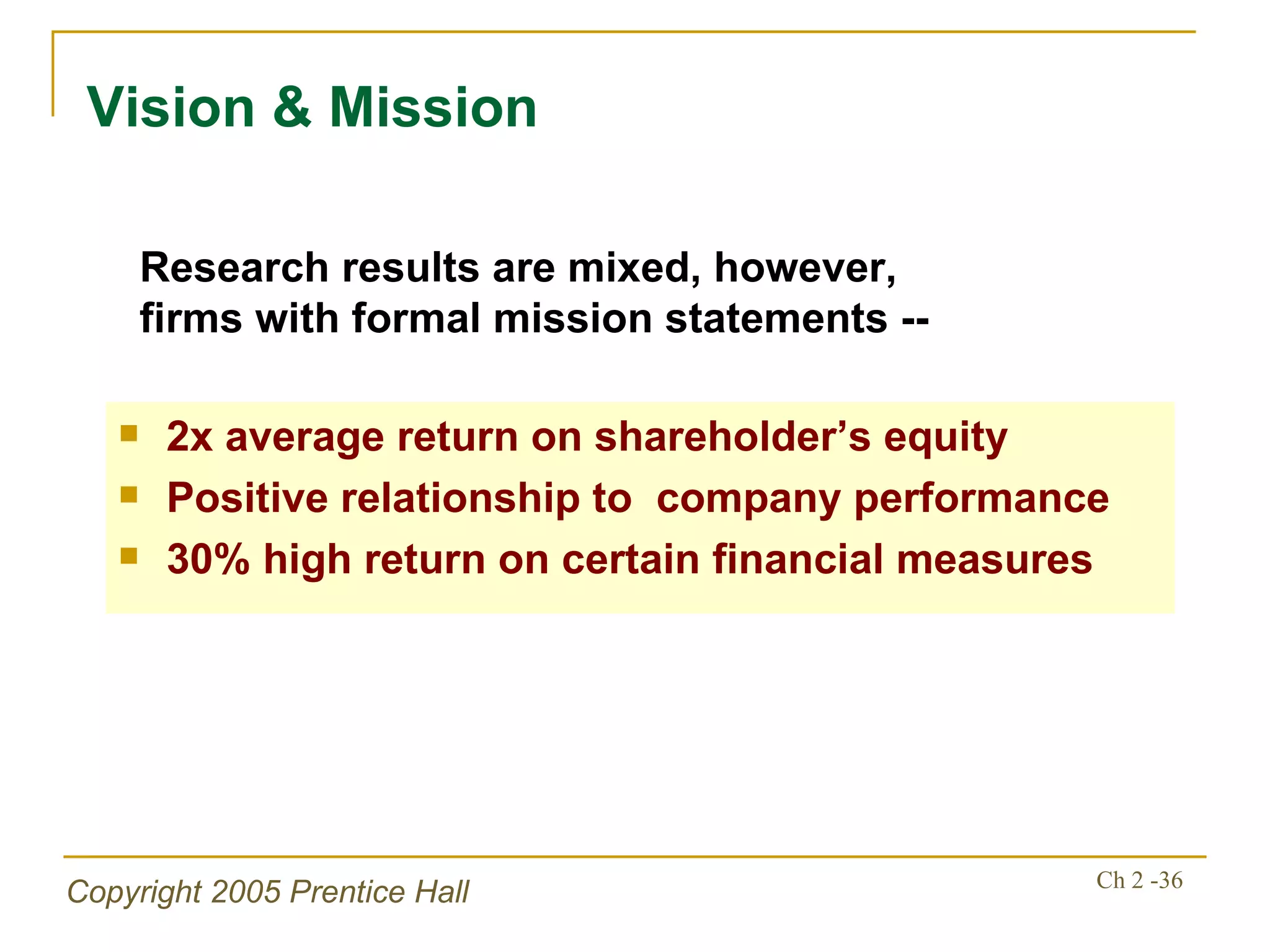 The Business Vision and Mission | PPT