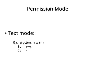 Linux fundamental - Chap 02 perm | PPT