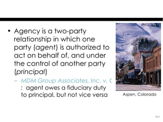 Chapter 35 – The Agency Relationship | PPT