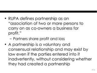 Chapter 37 – Introduction to Forms of Business and Formation of ...