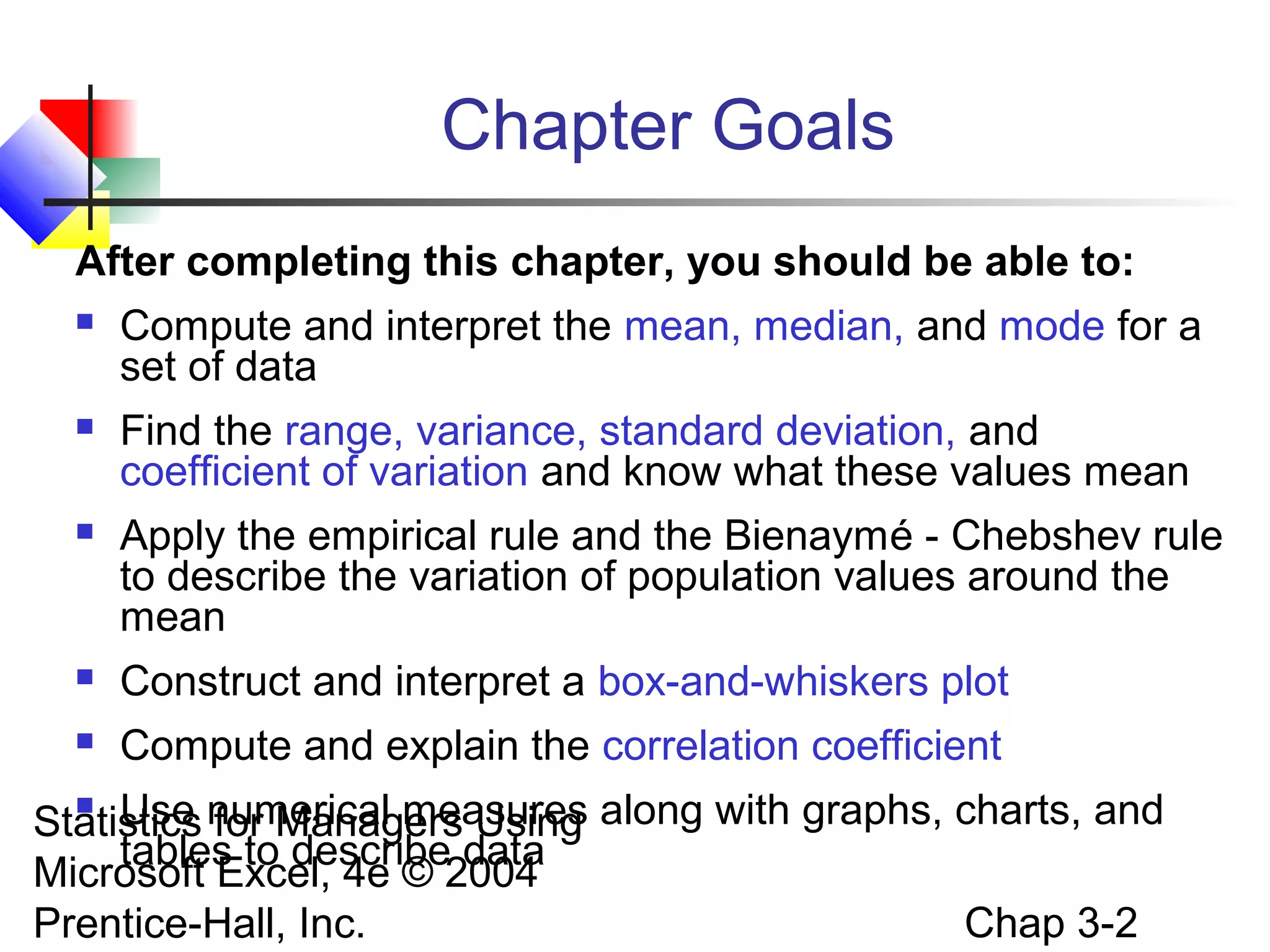 Chap03 numerical descriptive measures | PPT