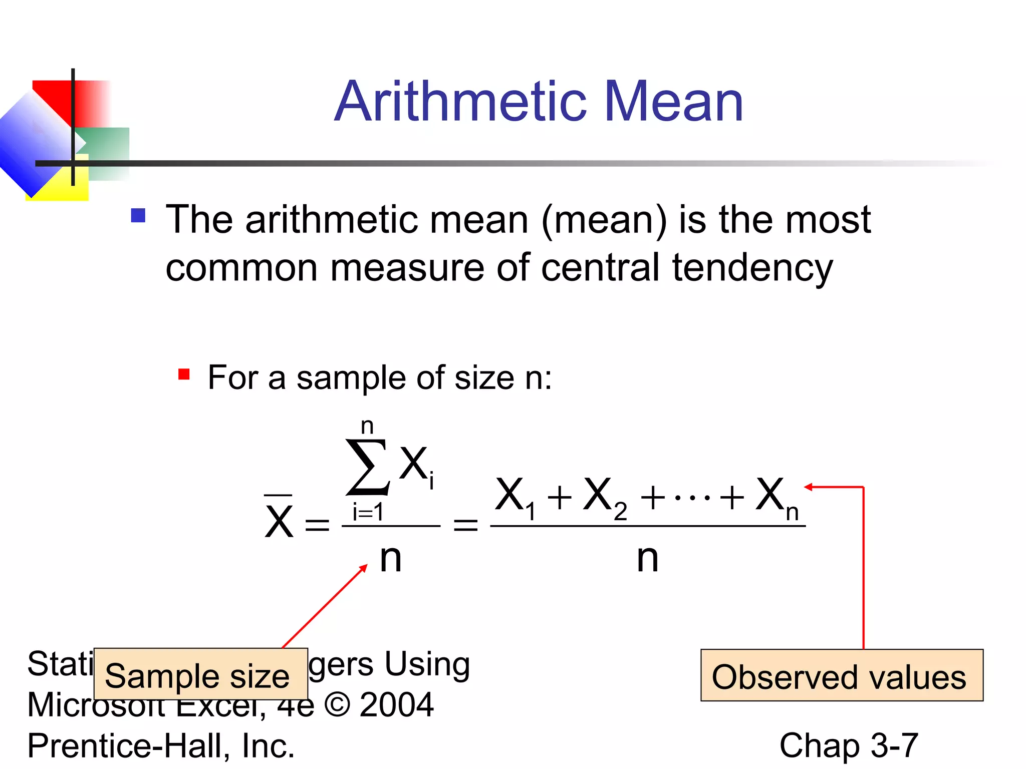 Chap03 numerical descriptive measures | PPT